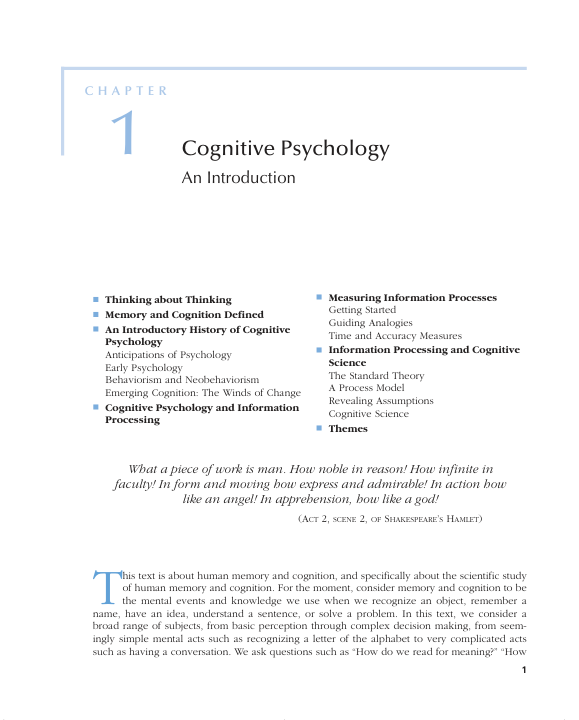 Cognitive Psychology: An Introduction - Learn, Share, Collaborate.